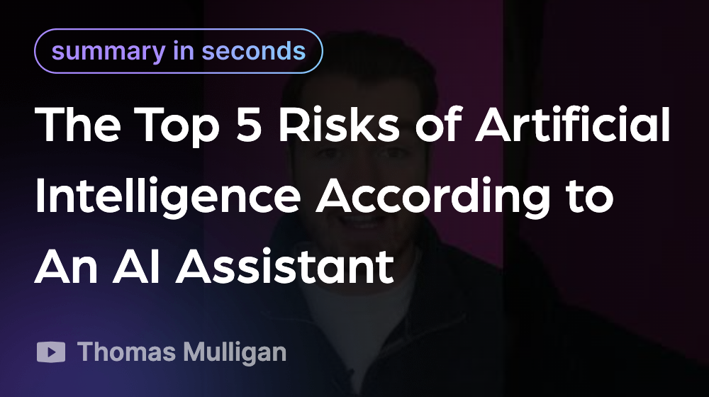 The Top 5 Risks of Artificial Intelligence According to An AI Assistant ...