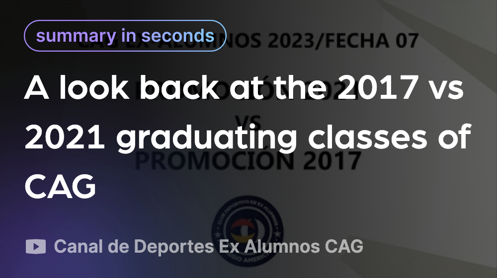A look back at the 2017 vs 2021 graduating classes of CAG - Linfo.ai