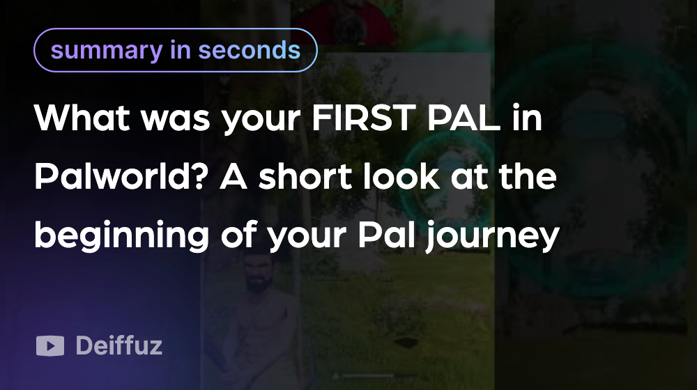 What was your FIRST PAL in Palworld? A short look at the beginning of ...
